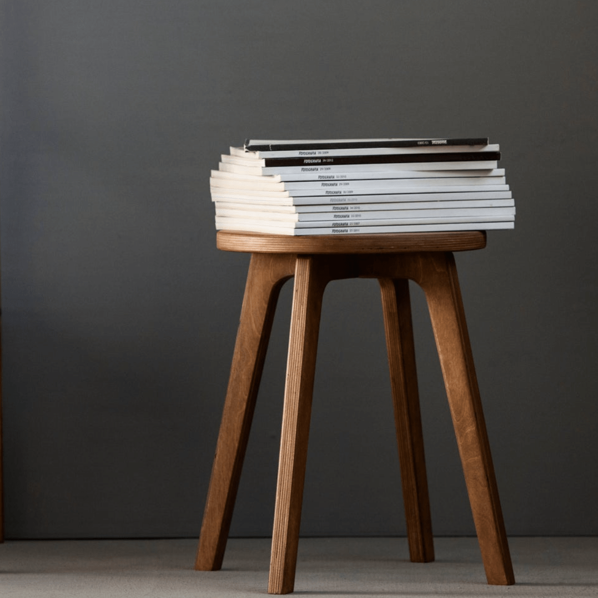 Wooden Mid-Century Styled Stool – Design KNB